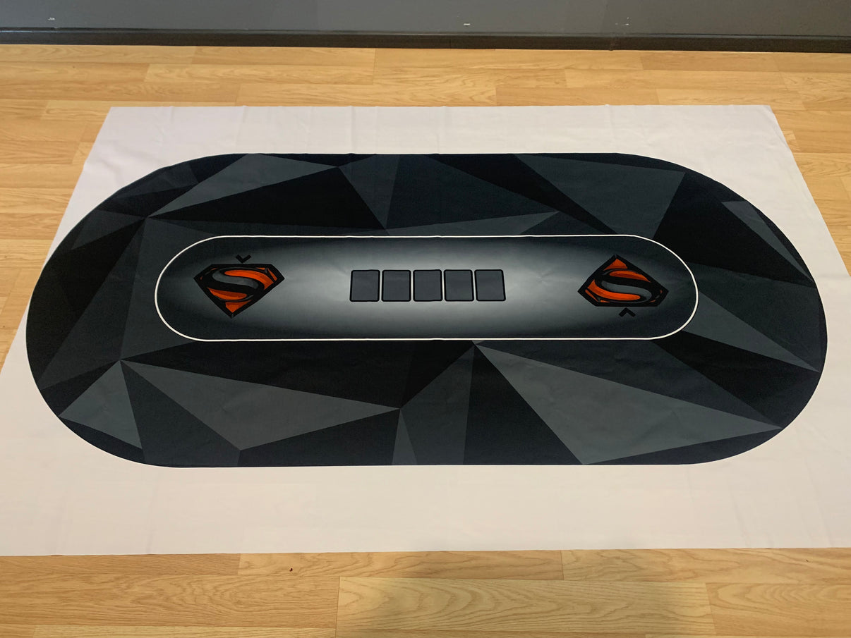 Poker Table Felt - Modern BLACK Custom Poker Felt – Vaider Poker